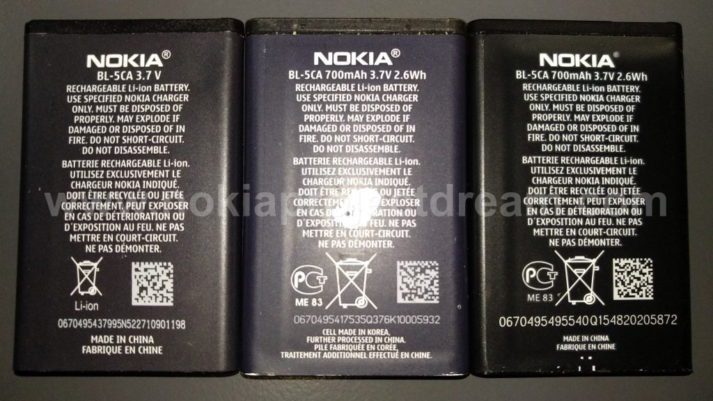 Nokia BL-5CA Battery – Nokia Project Dream