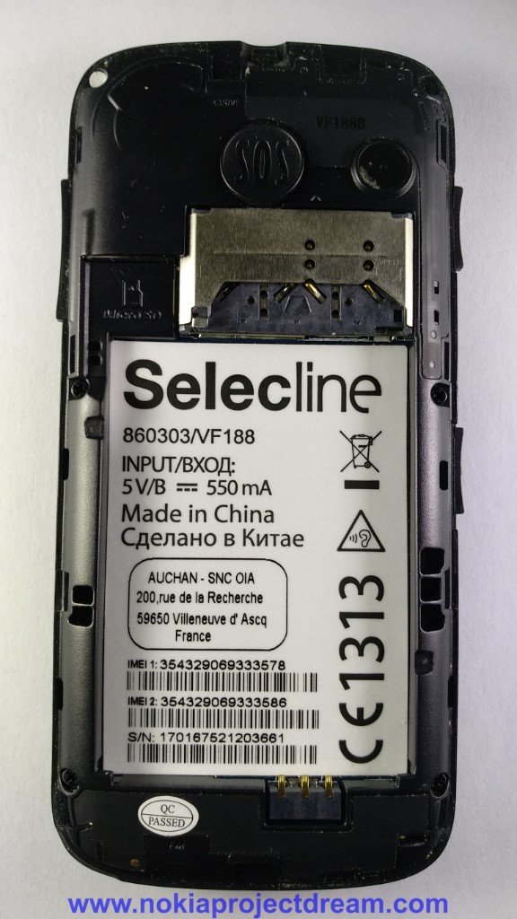 Selecline 860303 VF188 – Nokia Project Dream
