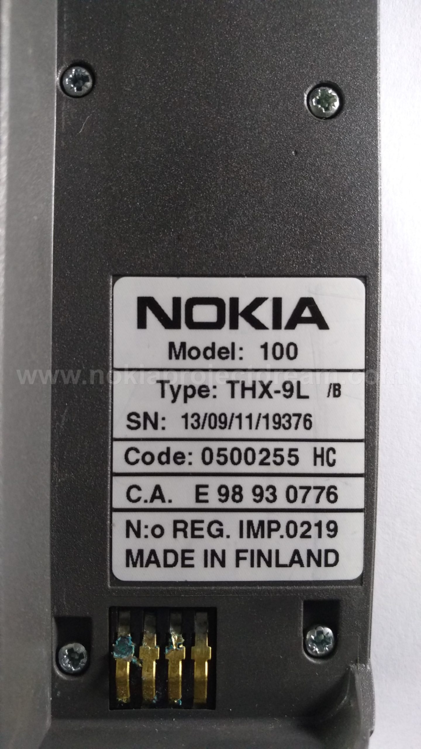 Nokia 100 ETACS THX-9L – Nokia Project Dream