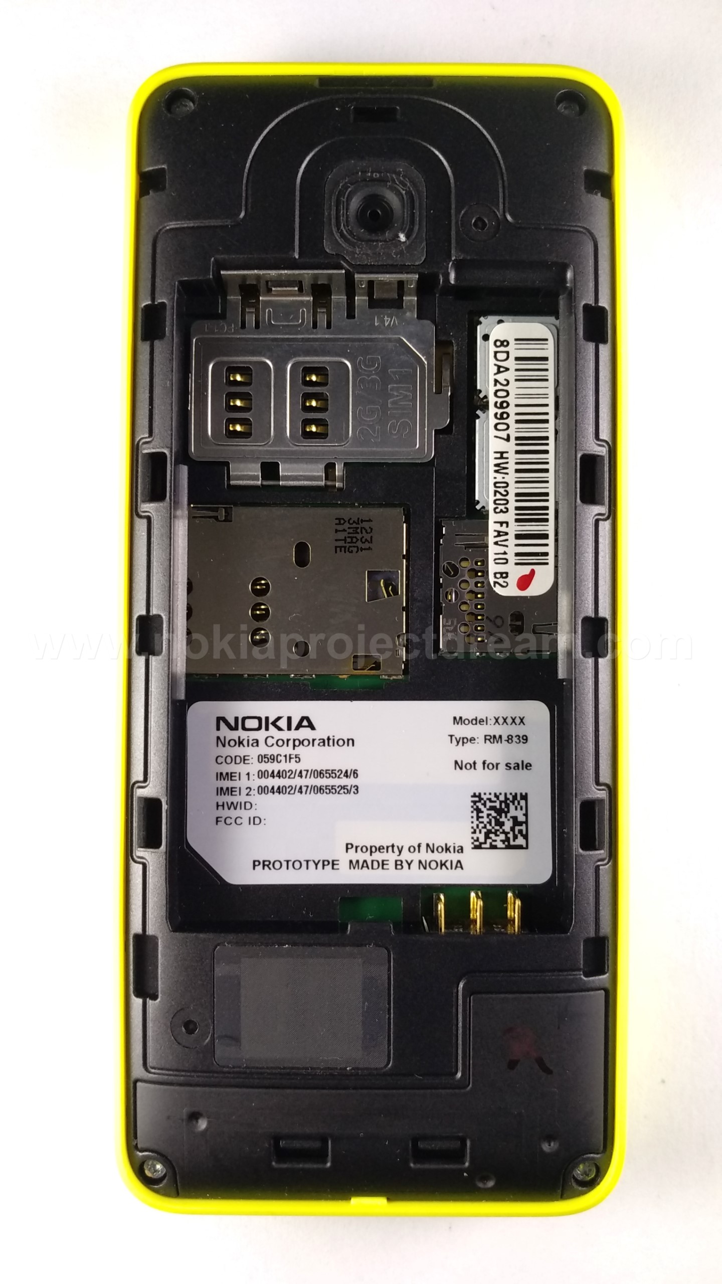 Nokia 301 Dual SIM RM-839 Prototype XXXX – Nokia Project Dream